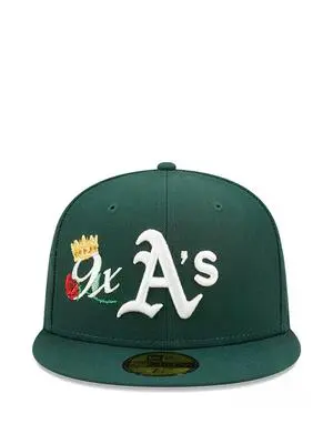New Era 59fifty Mlb Oakland Athletics 9x Champs Baseball Cap - Green