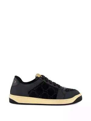Gucci Logo-detail Quilted Sneakers - Black