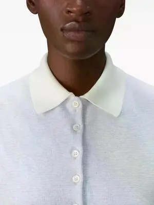 Thom Browne Four-bar Stitch Sleeveless Polo - Grey