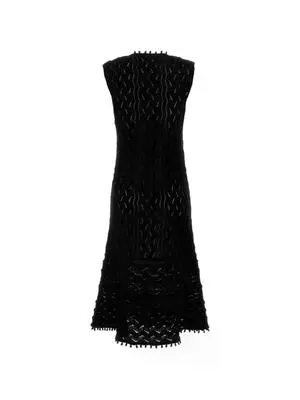 JIL SANDER V-neck Knitted Dress