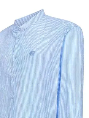 Etro Logo-embroidered Shirt - Blue