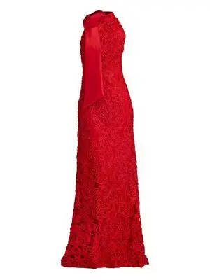 Tadashi Shoji Bow-detail Maxi Dress - Red