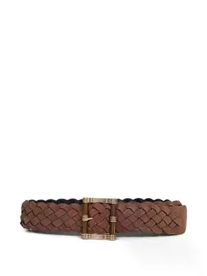 Etro Woven Reversible Prong Buckle Belt - Brown