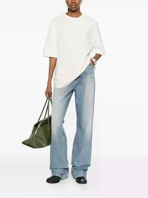 GOLDEN GOOSE Logo-detail T-shirt - Neutrals