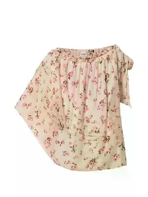 MARANT ETOILE Loeva Floral-pattern One-shoulder Blouse