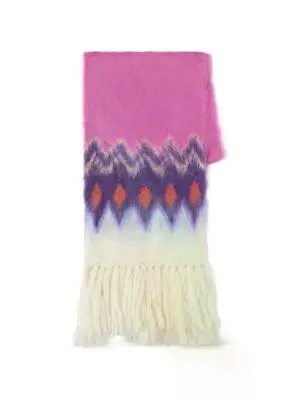 Isabel Marant Amanie Fringed-hem Scarf - Pink