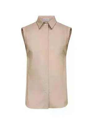 Brunello Cucinelli Sleeveless Shirts For Women