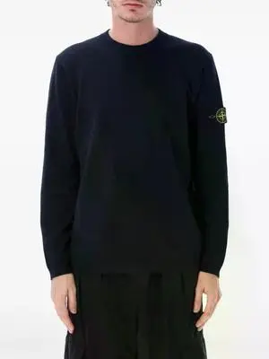Stone Island Logo Patch Knit Sweater