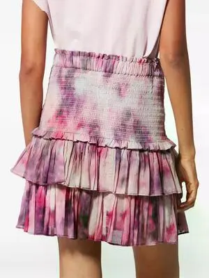 MARANT ETOILE Naomi Ruffled Mini Skirt - Pink