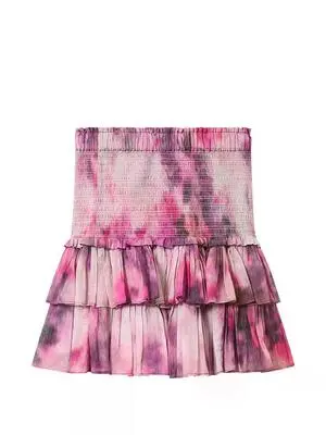 MARANT ETOILE Naomi Ruffled Mini Skirt - Pink