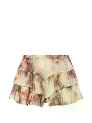 MARANT ETOILE Jocadia Ruffled Shorts - Neutrals