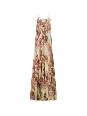 MARANT ETOILE Vasmila Ruffled V-neck Maxi Dress