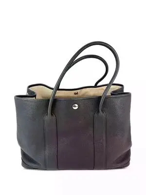 Hermès Mm 36 Negonda Garden Party Leather Tote Bag - Black