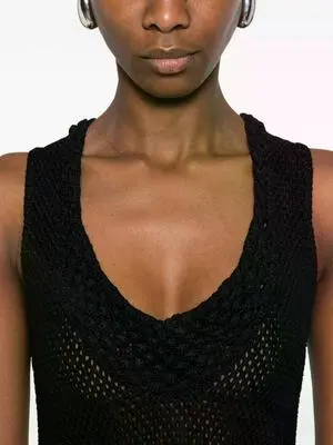 Brandon Maxwell Lou Lou Knit Pearl Trim Dress