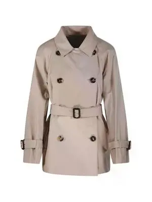 Max Mara Calle Belted Double-breasted Trench Coat - Neutrals
