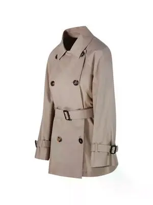 Max Mara Calle Belted Double-breasted Trench Coat - Neutrals