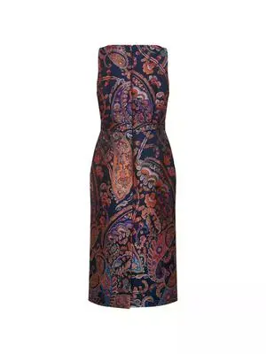 Etro Paisley-pattern Square Neck Dress