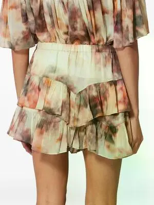 MARANT ETOILE Jocadia Ruffled Shorts - Neutrals