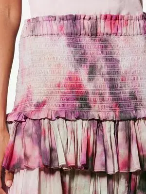 MARANT ETOILE Naomi Ruffled Mini Skirt - Pink