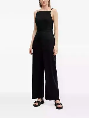 Abercrombie Adjustable-strap Jumpsuit - Black