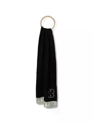Filippa K Fringe-hem Scarf - Black