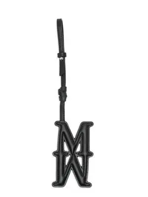 Max Mara Leather Bag Charm - Black