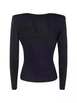 Elisabetta Franchi Striped Button Sweater