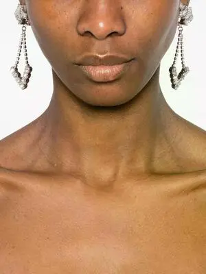 Alessandra Rich Bow-pendant Clip-on Earrings