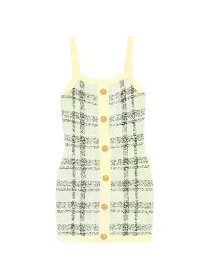 Balmain Buttoned Mini Dress - Yellow