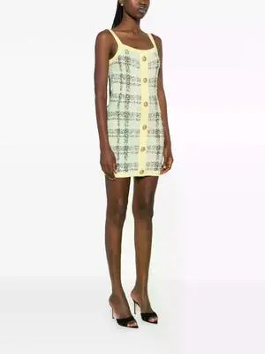 Balmain Buttoned Mini Dress - Yellow