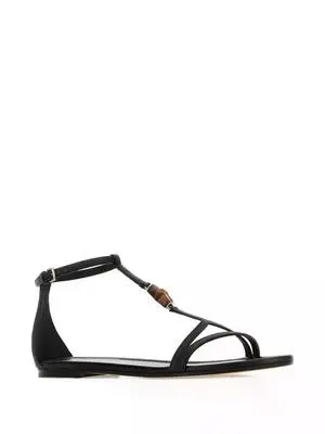 Gucci Bamboo-detail Leather Sandals