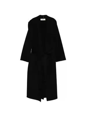 RÓHE Signature Scarf Coat - Black