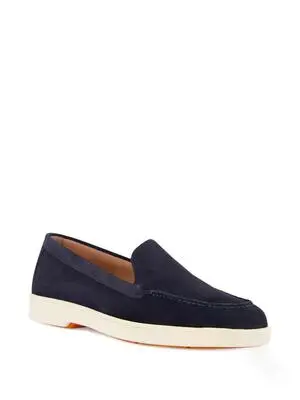 Santoni Suede Loafers - Blue