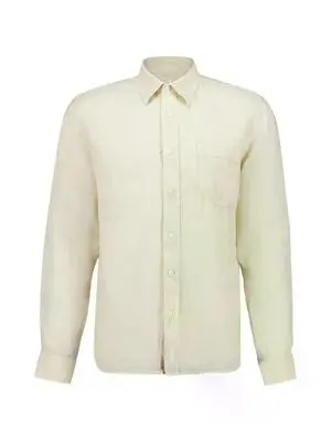 120% Lino Regular-fit Long-sleeve Shirt - Neutrals