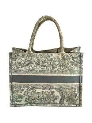 Dior Book Embroidered Tote Bag - Neutrals
