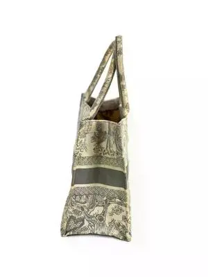 Dior Book Embroidered Tote Bag - Neutrals