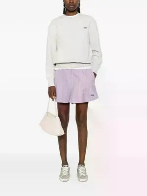 AUTRY Striped Embroidered Shorts
