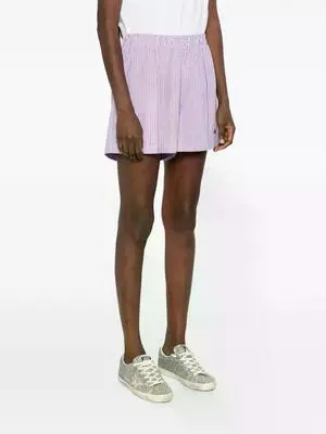 AUTRY Striped Embroidered Shorts