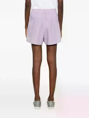 AUTRY Striped Embroidered Shorts
