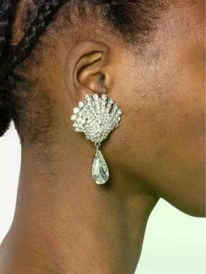 Alessandra Rich Shell Drop Earrings