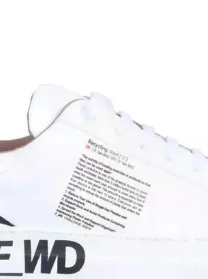 F_WD Text Print Sneakers