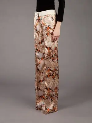 Giles Printed Silk Blend Trouser