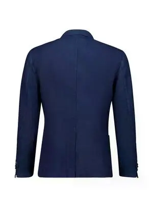 120% Lino Buttoned V-neck Blazer