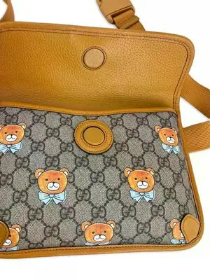 Gucci Xkai Gg Supreme Teddy Belt Bag - Brown