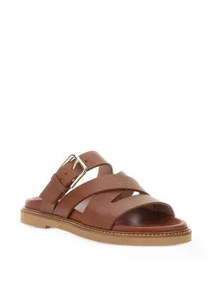POLLINI Buckle-strap Flat Sandals