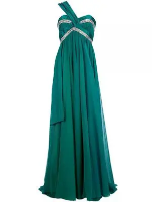 Zuhair Murad Asymmetric Shoulder Strap Evening Dress