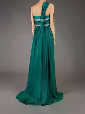 Zuhair Murad Asymmetric Shoulder Strap Evening Dress