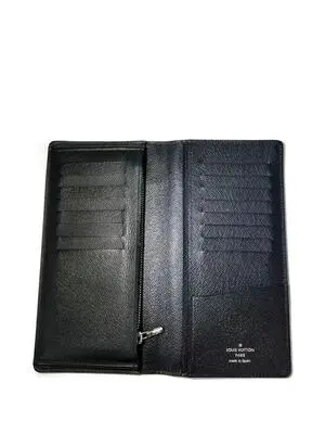 LOUIS VUITTON Brazza Leather Wallet - Black