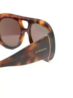 Givenchy Pilot Sunglasses - Brown