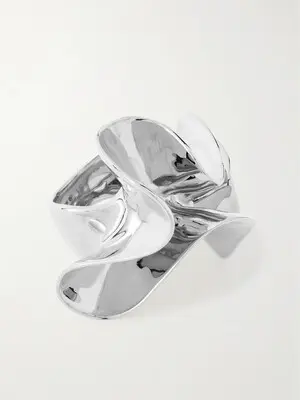 Bottega Veneta Sculptural Ring - Silver